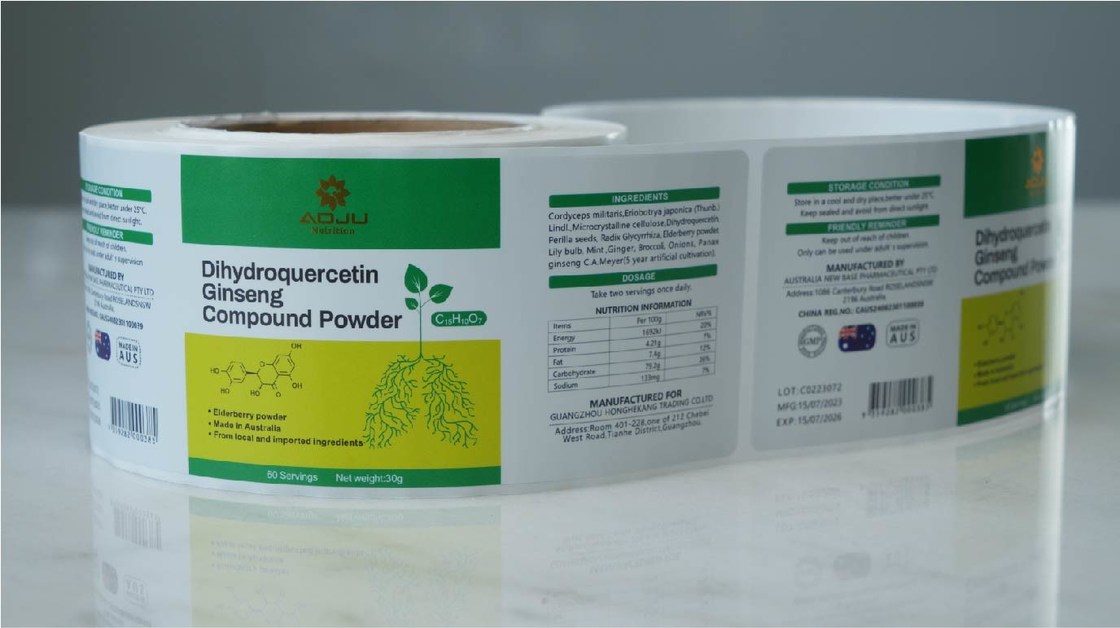 Eye Catching Kraft Paper Sticker Label For Promotion / Gift / Decoration